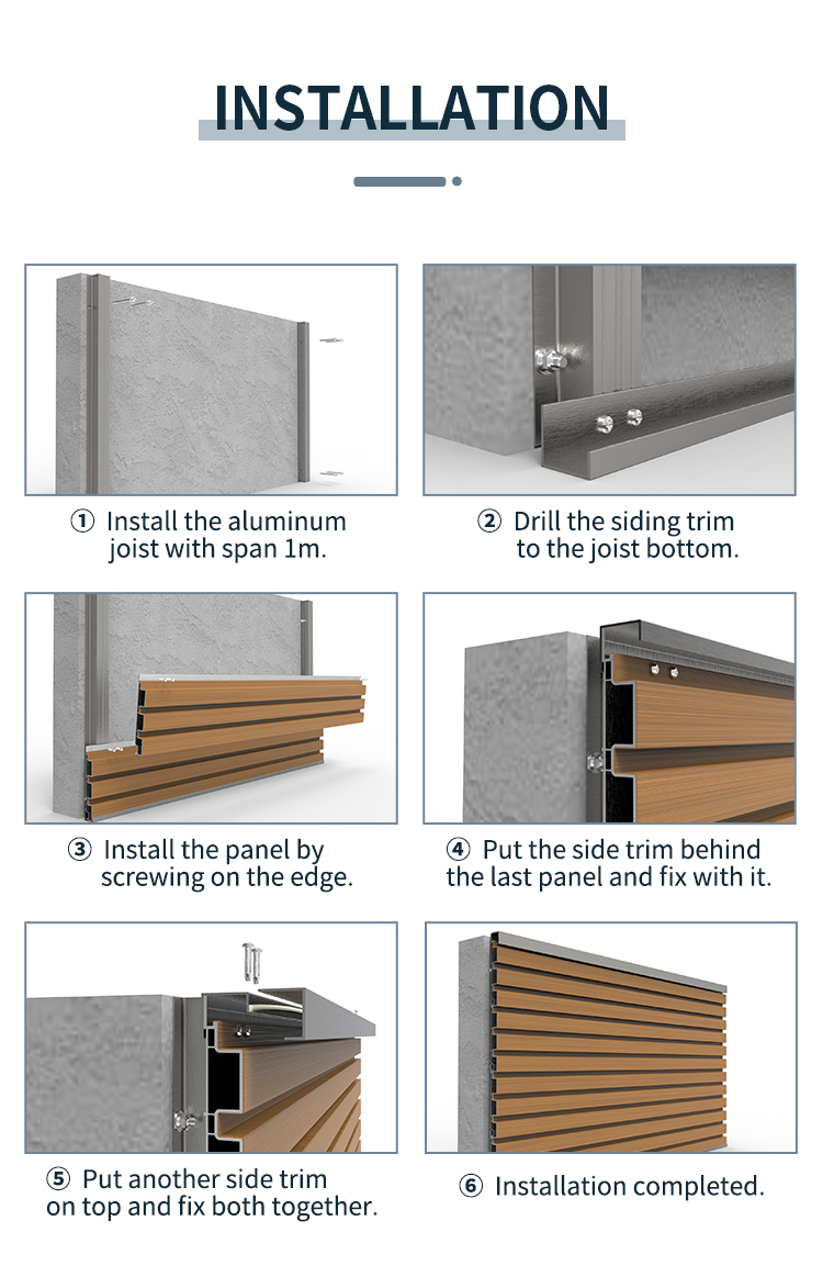 COEXTRUSION ALUMINIO MADERA VS PANEL COMPUESTO DE ALUMINUM - Foshan Mexytech Co., Ltd.